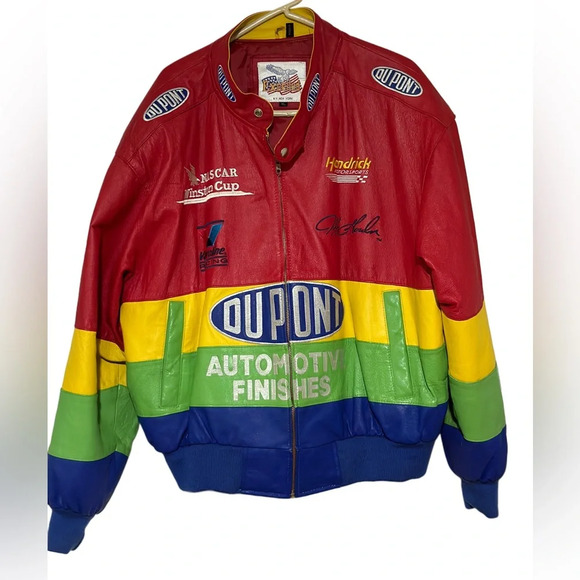 Nascar | Jackets & Coats | Vintage Jeff Gordon Dupont Nascar Leather ...